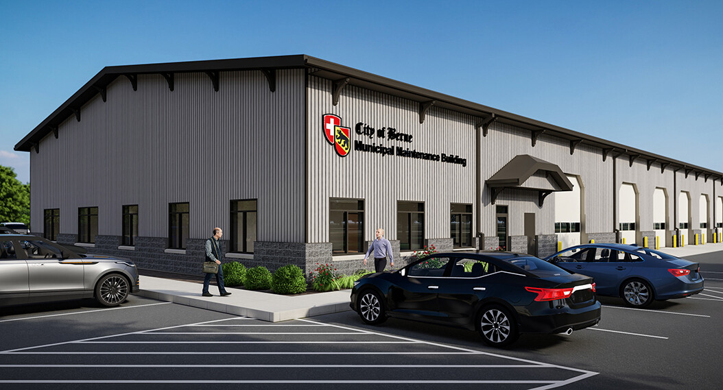 New city maintenance building coming to life | The Berne Witness